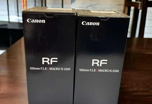 Canon RF 100mm F2.8 L macro IS USM новый