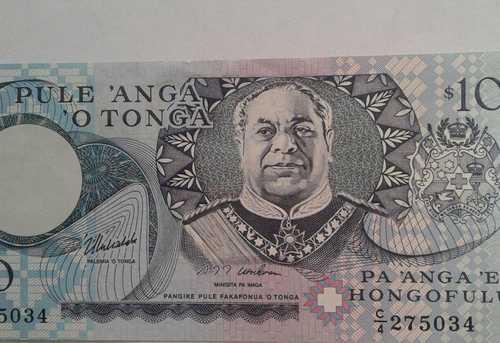Банкнота 10 паангов.Тонга