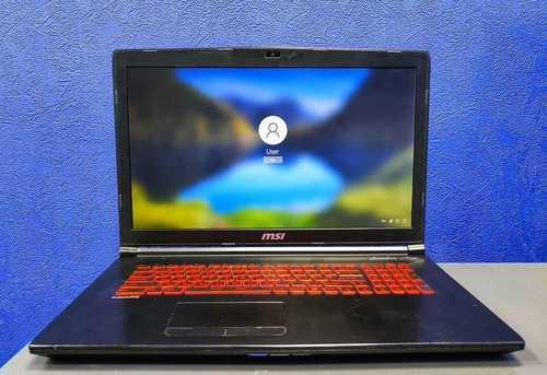 Игровой ноутбук MSI ms-1799 i7-7700HQ GTX1050 16GB
