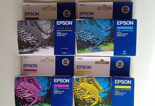 Картриджи Epson T0348 T0342 T0343 T0344