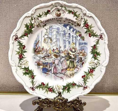 Brambly hedge тарелка Candlelight Supper