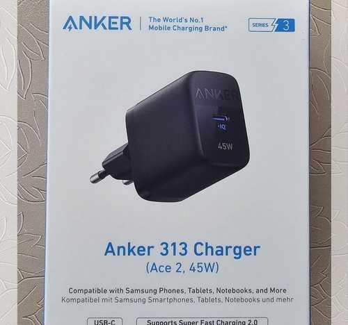 Зарядное устройство Anker 313 45W A2643