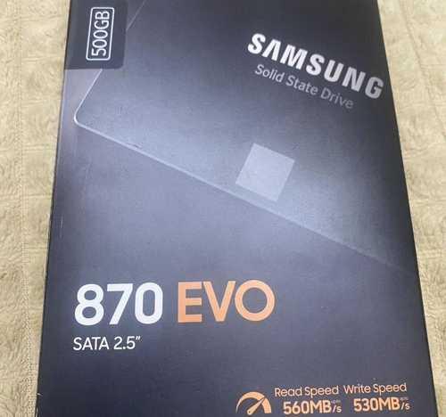 Ssd диск Samsung 870 evo 500Gb