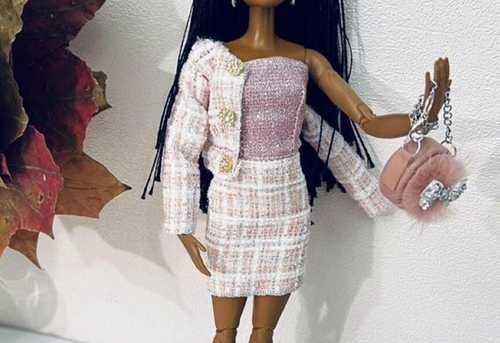 Аутфит капсула для куклы Барби юбка костюм сумка