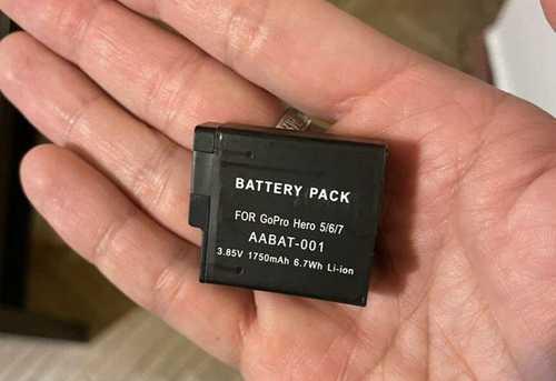Аккумулятор aabat-001 для GoPro hero 5, 6, 7