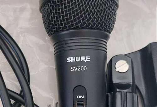 Микрофон вокальный новый Shure SV200