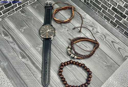 Кварцевые часы с браслетами новые