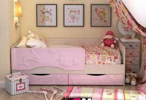 Детская кровать от 3 лет с бортиком