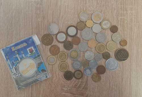 Коллекция иностранных монет, купюр, жетонов