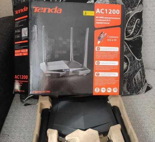 Роутер WiFi Tenda AC10U 1200Mbs/1Gbs/USB/5Ghz AC