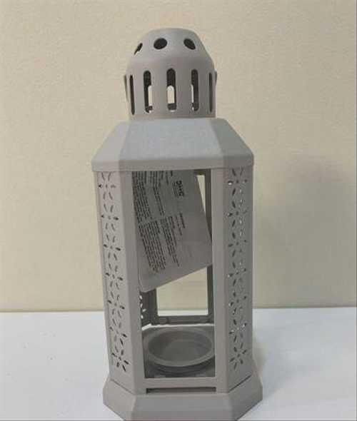 Продам фонарик-подсвечник икея энтрум серый