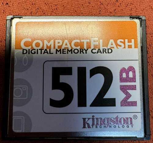 Kingston Compact Flash 512Mb Карта памяти