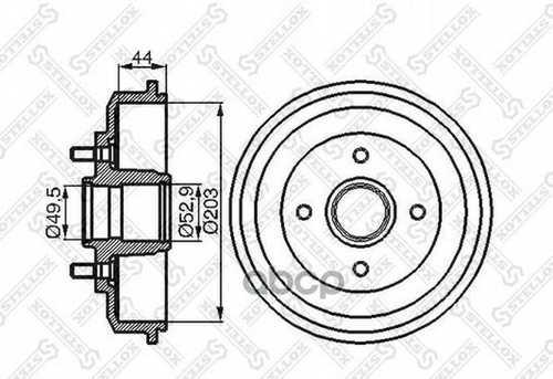 6025-2534-SX барабан тормозной Ford Focus all 98