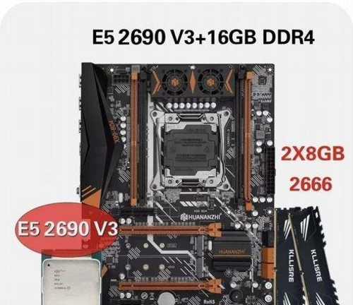 Мат. Плата Huananzhi x 99,E5 2690v3, ddr 4 2666