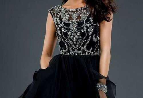 Платье jovani оригинал чёрное на выпускной babydol