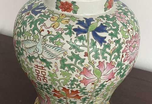 Китайская храмовая винтажная ваза