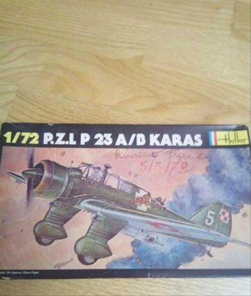 Сборная модель самолета 1-72 pzl- 23 karas heller