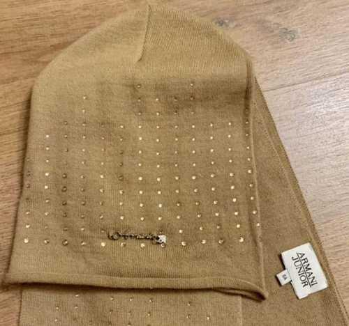 Шапка и шарф armani junior