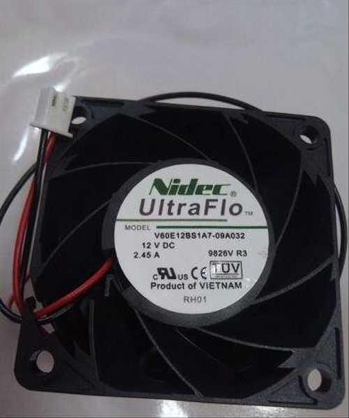 Nidec UltraFlo V60E12BS1A712V 0.6A 6500 об 2Pin