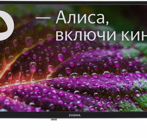 Телевизор Digma DM-LED24SBB31, HD, черный, YaOS