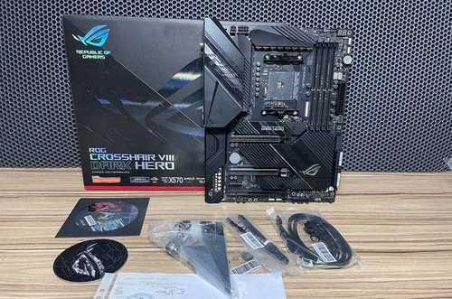 Материнка Asus ROG crosshair viii dark hero (AM4)