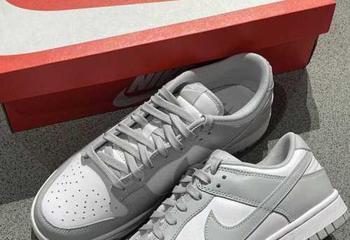 Кроссовки Nike Dunk Low Retro Grey Fog серые