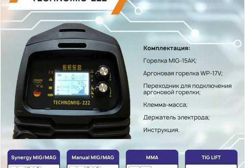 Сварочный инверторный полуавтомат technomig-222