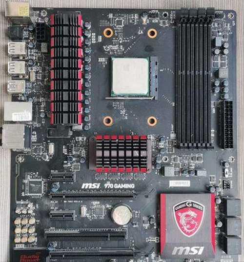 Материнская плата MSI 970 gaming на запчасти