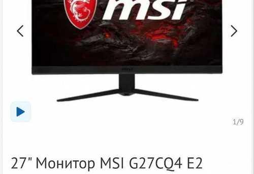 27" Монитор MSI G27CQ4 E2 черный