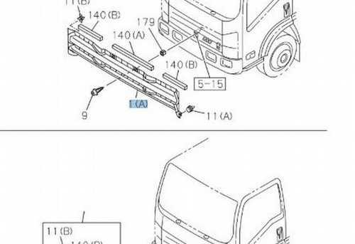 Решетка радиатора Isuzu NPR75/NQR90