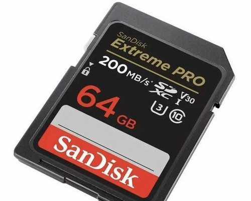 SanDisk sdxc 64GB Extreme Pro U3 4K V30 (NEW)