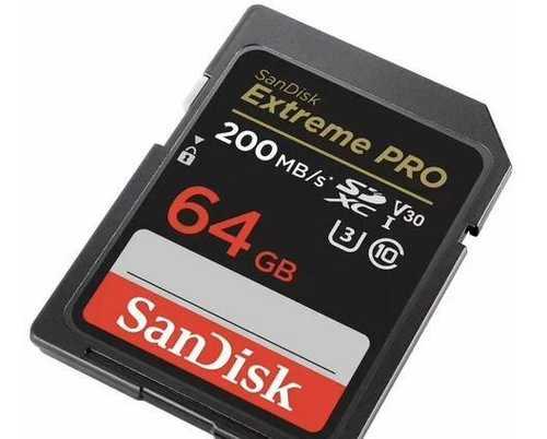 SanDisk sdxc 64GB Extreme Pro U3 4K V30 (NEW)