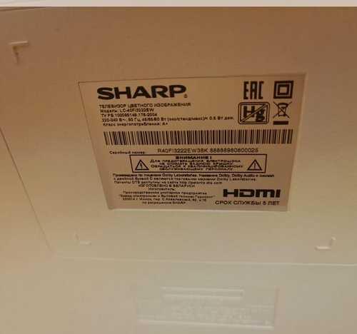 Телевизор sharp