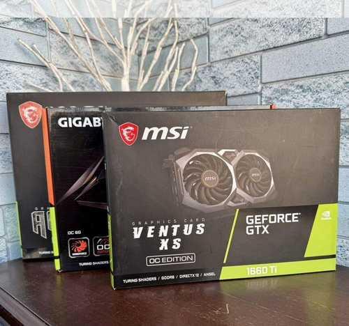 Видеокарта Gtx 1660 Ti 6GB Msi/Gigabyte/Пломба