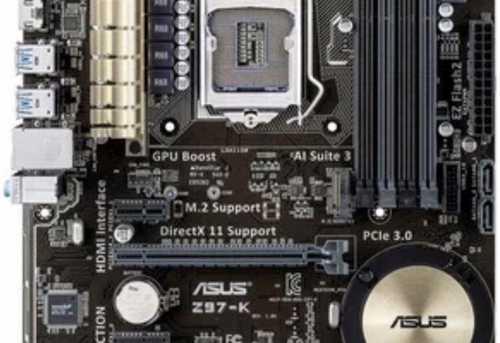 Материнка lga 1155, проц Intel Core i3-4160