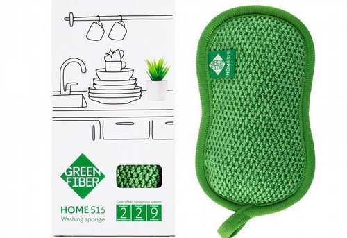 Губка для мытья посуды Green Fiber home S15