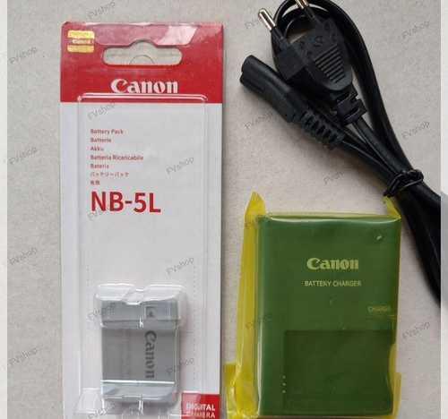 АКБ Canon NB-5L   зу Canon CB-2LXE Новые