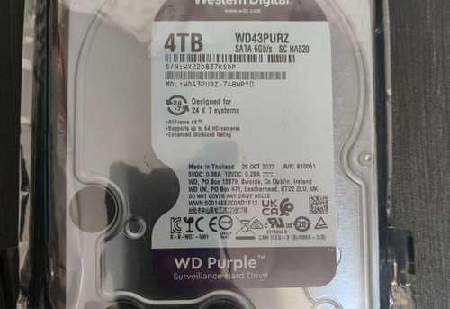 Жесткий диск WD purple 4TB