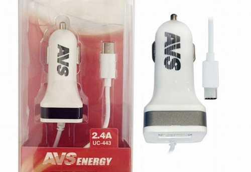USB автомобильное зарядное устройство AVS 1 порт+