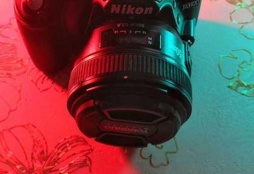 Фотоаппарат nikon d3100 + yongnuo 50mm
