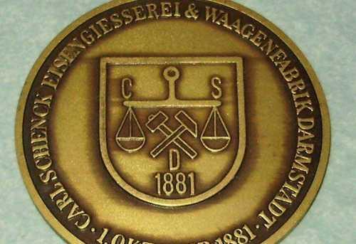 Германия Настольная медаль Дармштадт 1981