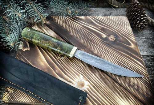 Якутский нож с долом из стали к340