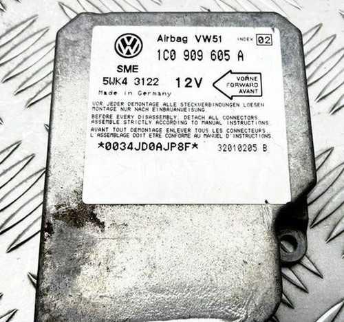 Блок управления AirBag Volkswagen Bora A4