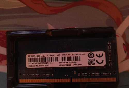 4gb DDR4 Ramaxel 1RX16 PC4-3200AA-SC0-11