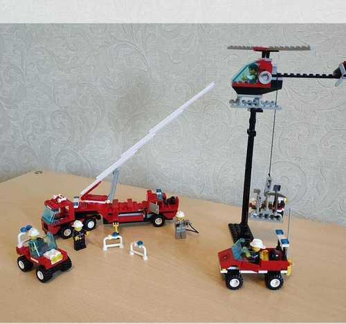 Lego system лот пожарные