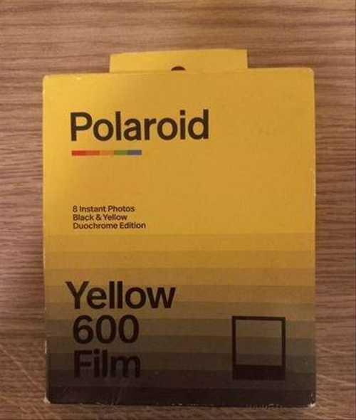 Кассета polaroid 600 black & yellow