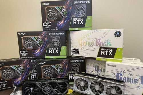 Видеокарта Palit RTX 3080 Game Rock Gaming Non-LHR