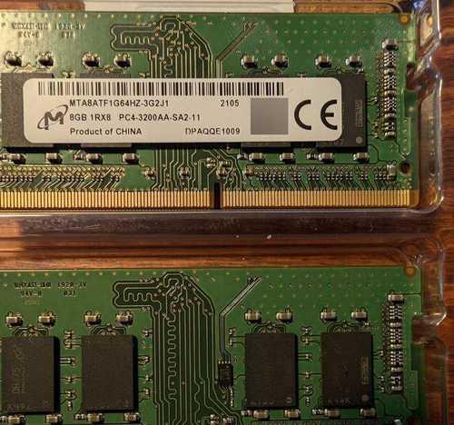 SO-Dimm DDR4 Micron 3200mhz (2x8gb)