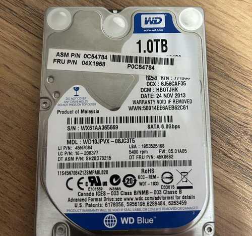 Жесткий диск WD10jpvx (1tb)