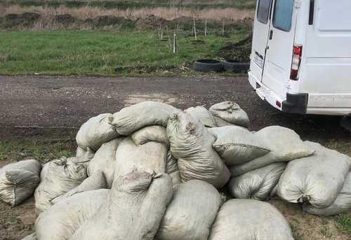 Удобрение перегной навоз в мешках